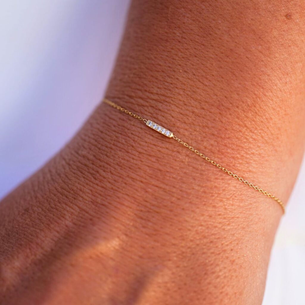 Bracelet barrette Jane - Diamants - AUPIHO