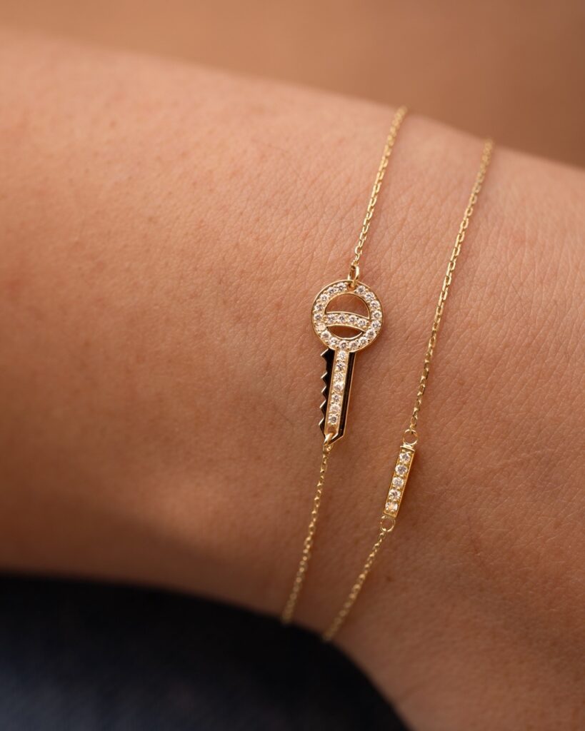 Bracelet barrette Jane - Diamants - AUPIHO